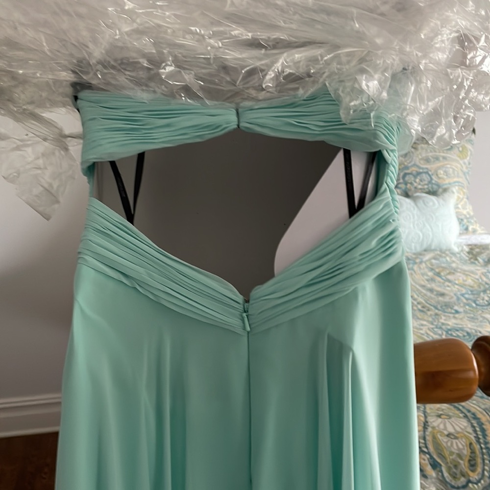 Beautiful Sea Foam Green Strapless Prom Dress With Je… - Gem